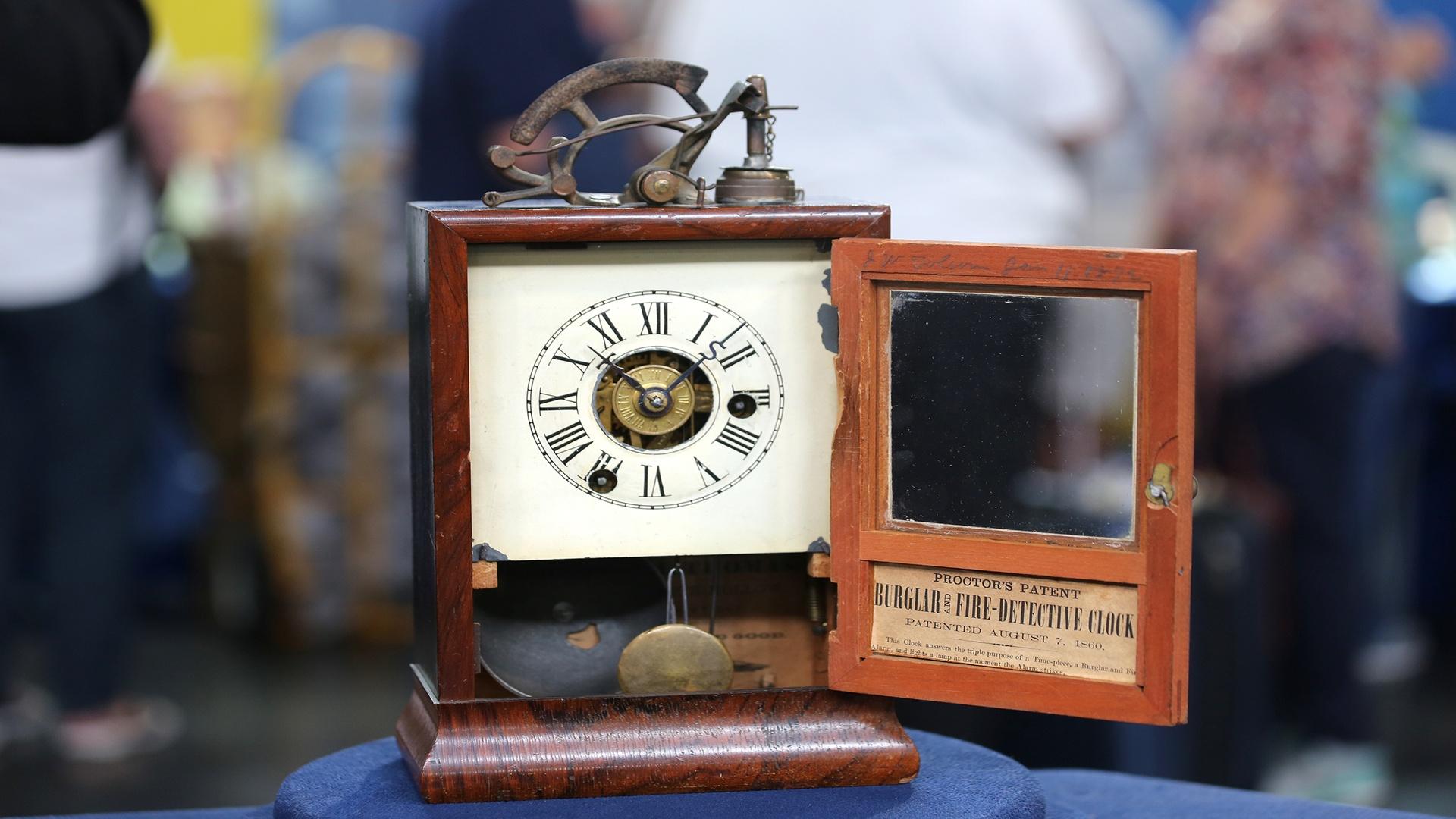 Appraisal: Burglar & Fire Detective Clock, ca. 1860 | Antiques Roadshow ...