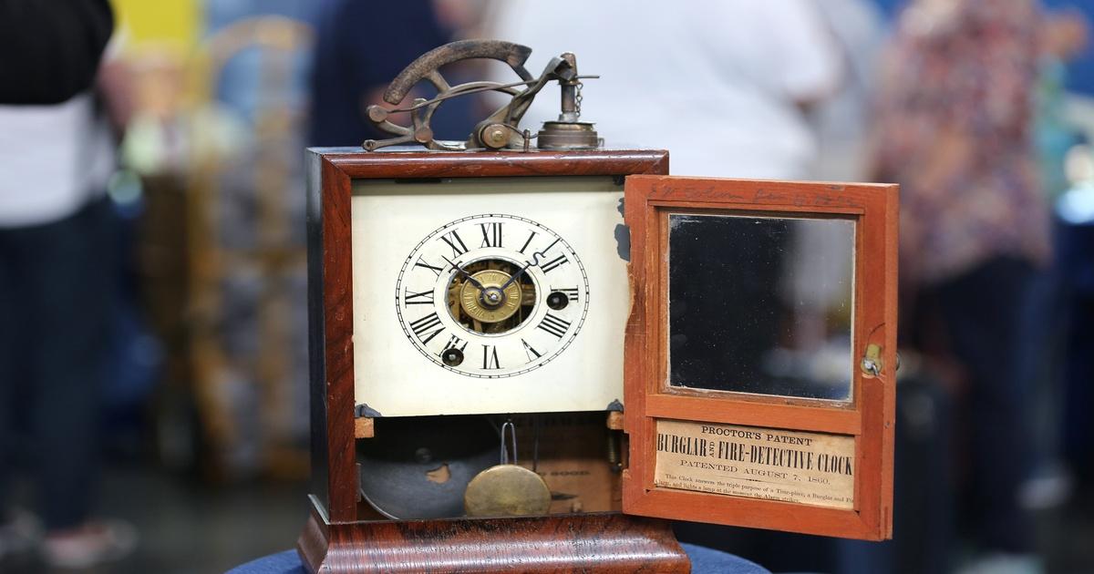Antiques Roadshow | Appraisal: Burglar & Fire Detective Clock, ca. 1860 ...