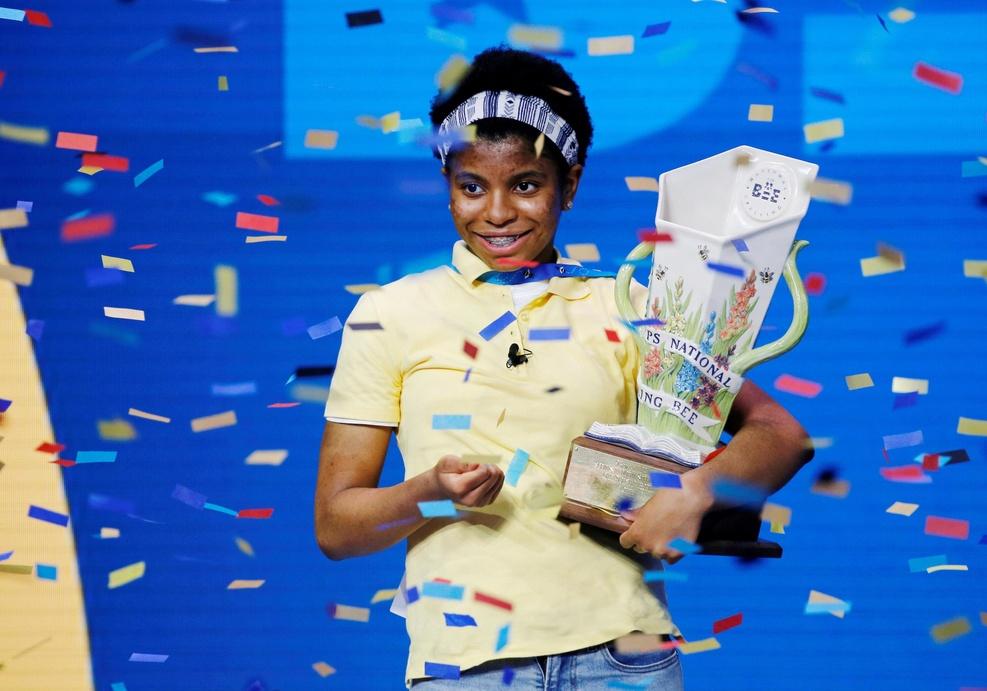 National Spelling Bee winner is also a basketball prodigy | Watch on ...