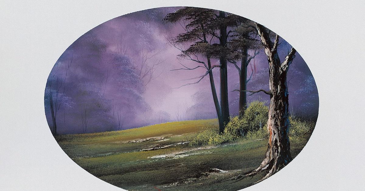 The Best of the Joy of Painting with Bob Ross | Misty Forest Oval ...