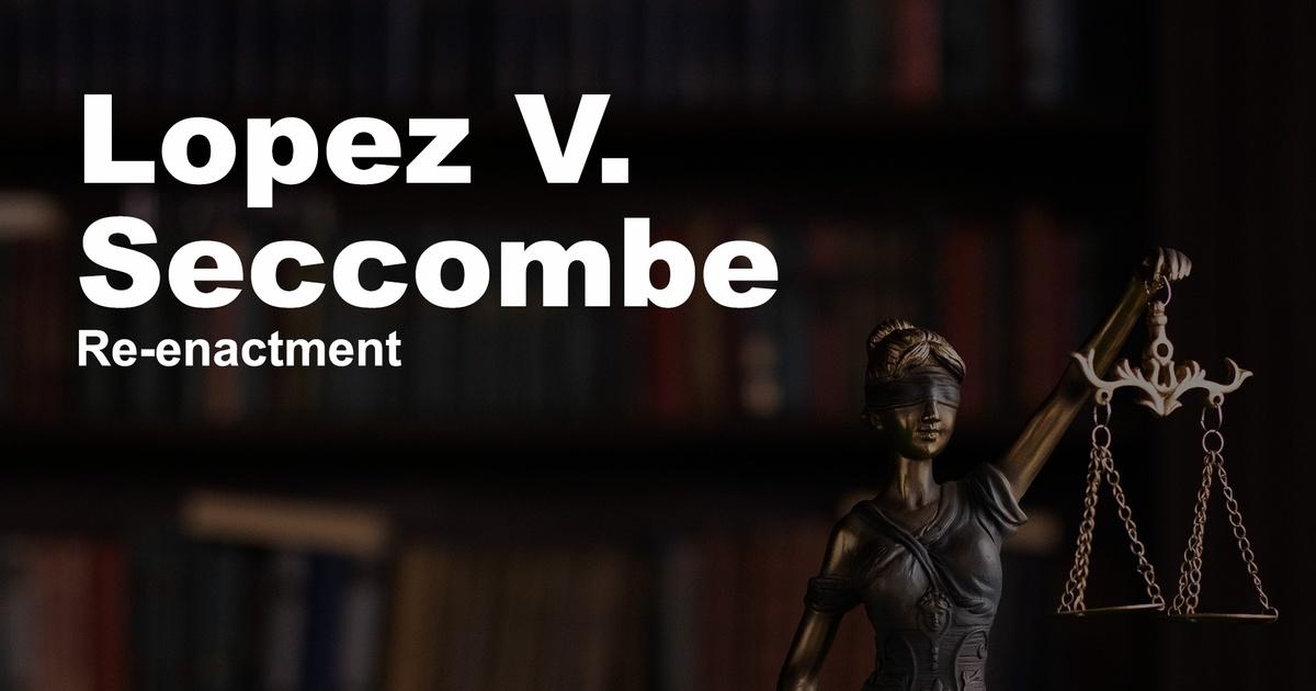 Lopez V. Seccombe | Lopez V Seccombe Preview | PBS