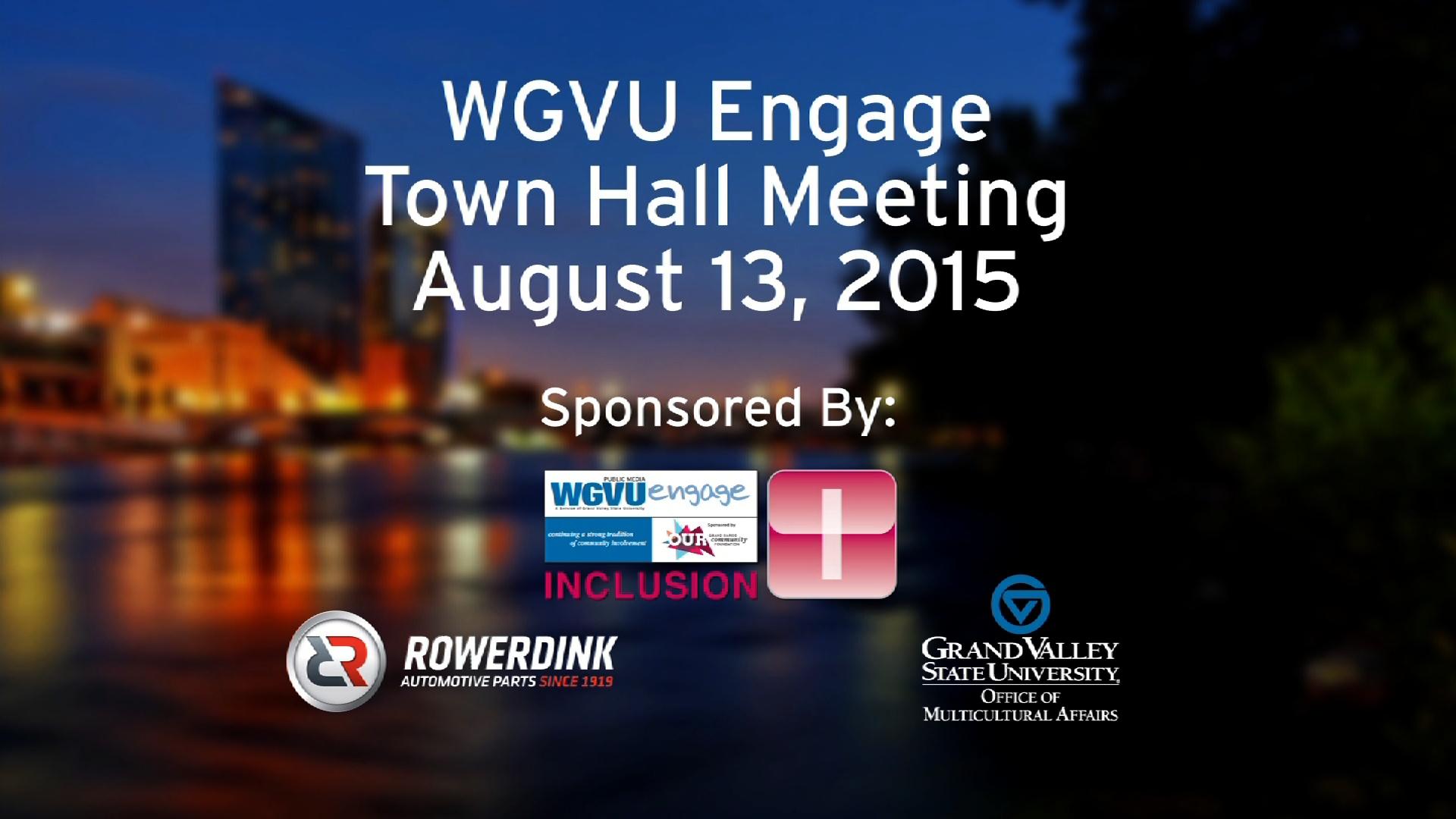 WGVU Engage Inclusion - Town Hall | WGVU Presents | ALL ARTS