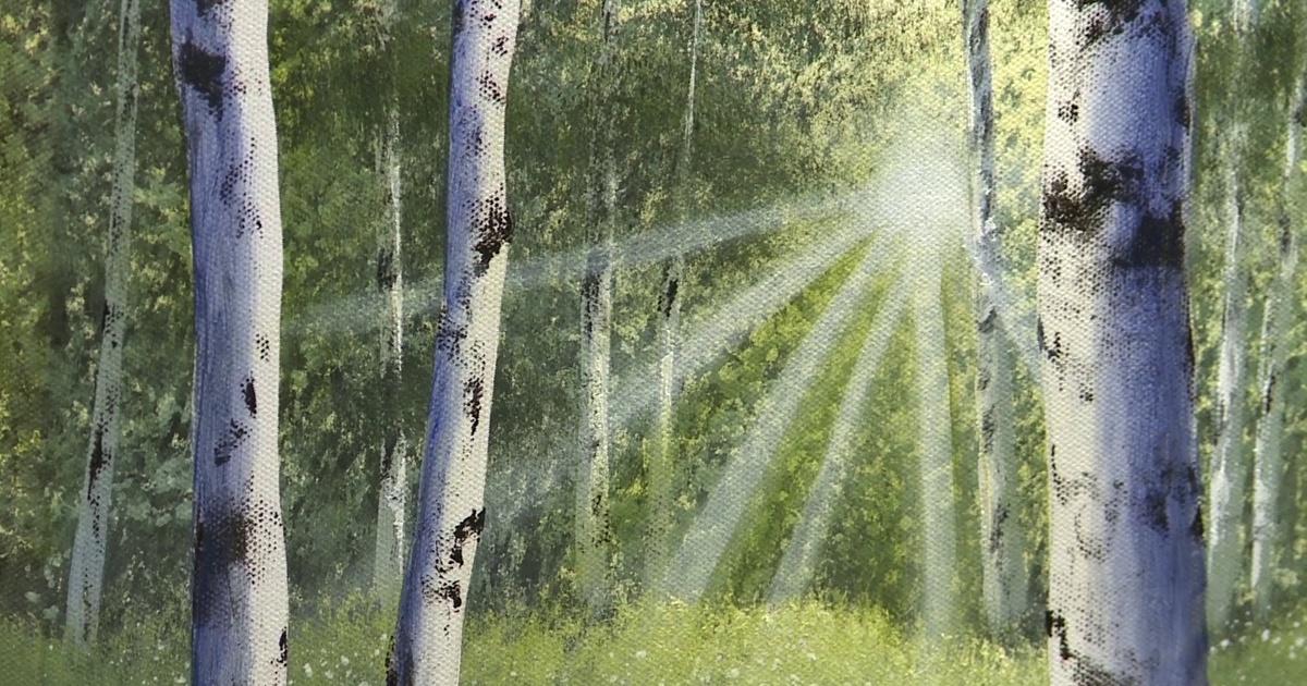 Painting with Wilson Bickford | Wilson Bickford "Birch-Forest" Part 1 ...