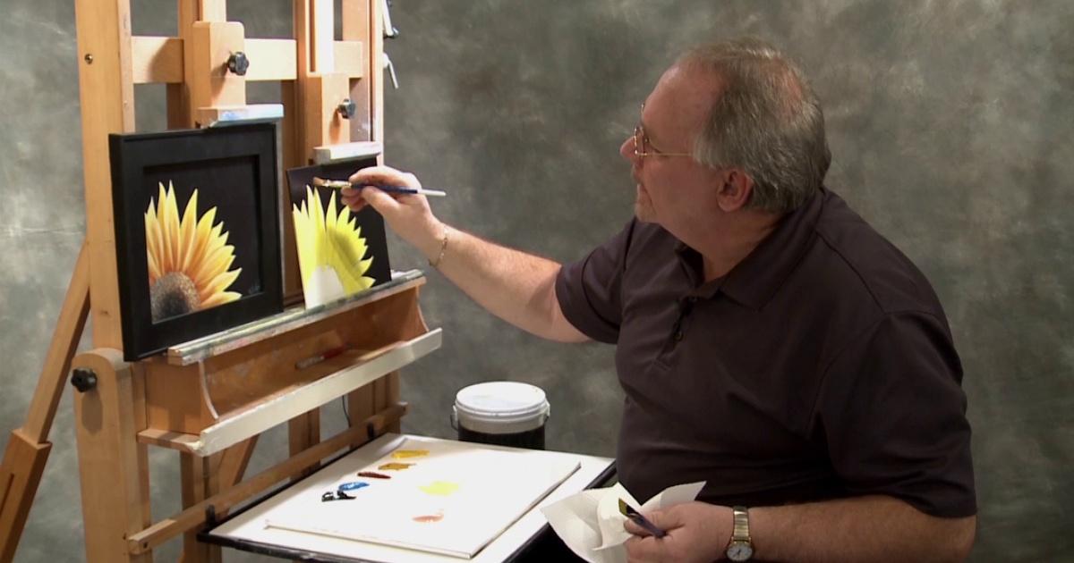 Painting with Wilson Bickford | Wilson Bickford "Macro Sunflower ...