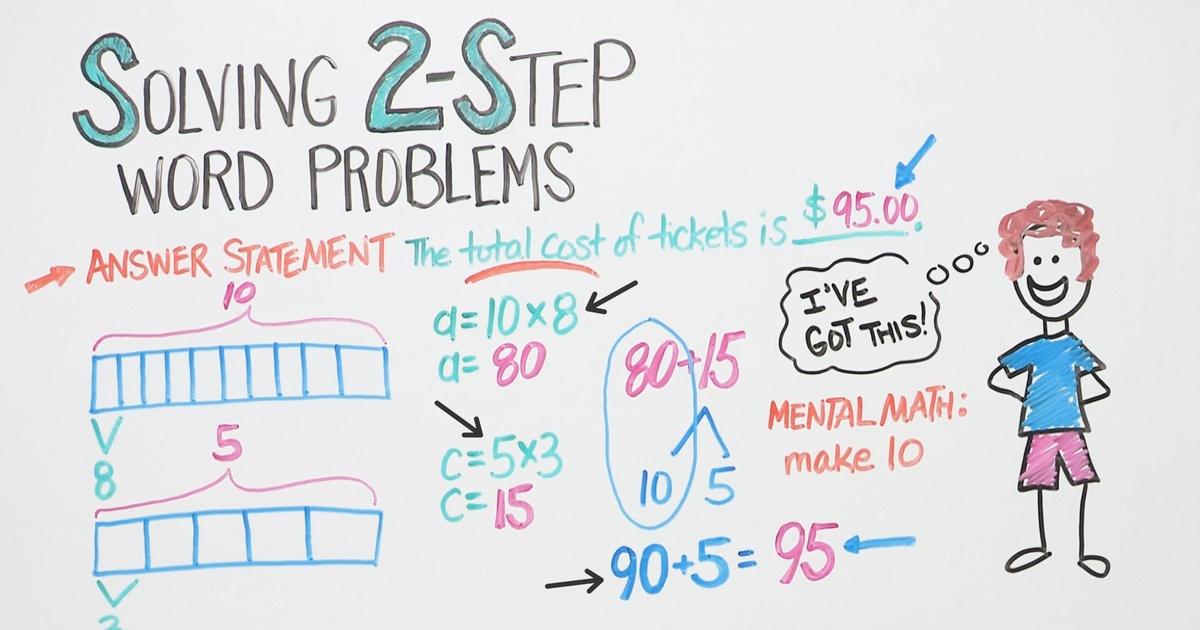 Good To Know | Solving 2-Step Word Problems | Grade 3 | WGCU-PBS