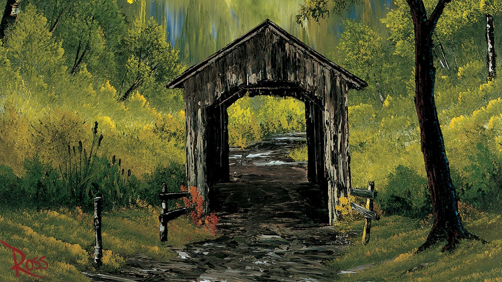 Covered Bridge | The Best of the Joy of Painting with Bob Ross ...