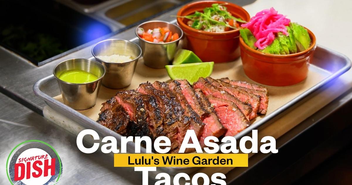Signature Dish | Watch LULU'S WINE GARDEN Create Savory Carne Asada ...