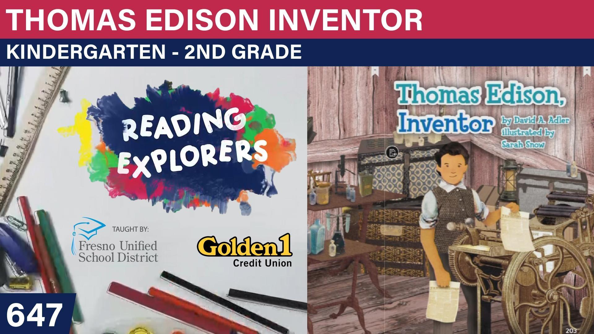 Thomas Edison Guided Reading