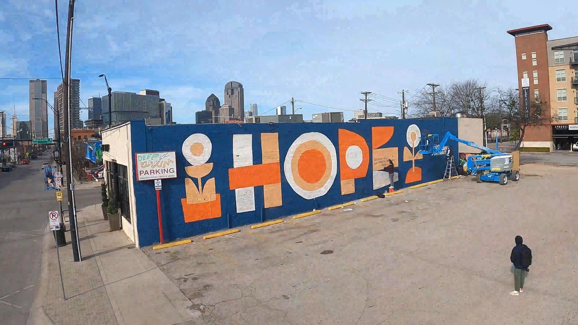 Dallas Mural Timelapse | PBS American Portrait | WLIW