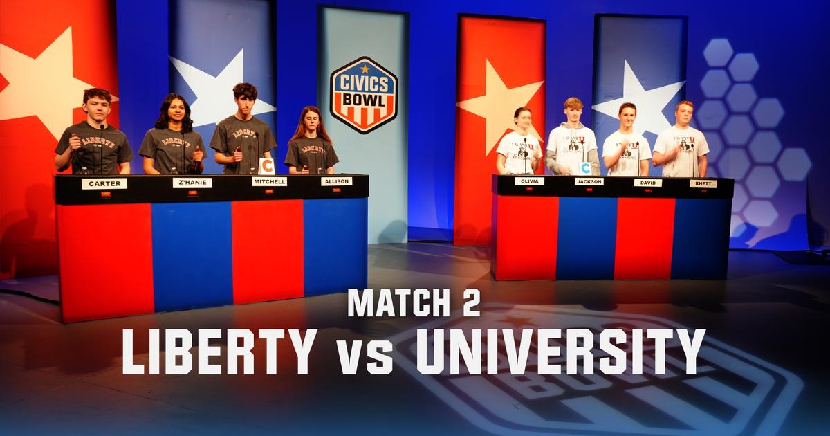 Civics Bowl | Match 2: Liberty vs. University | Season 2024 | Episode 2 ...