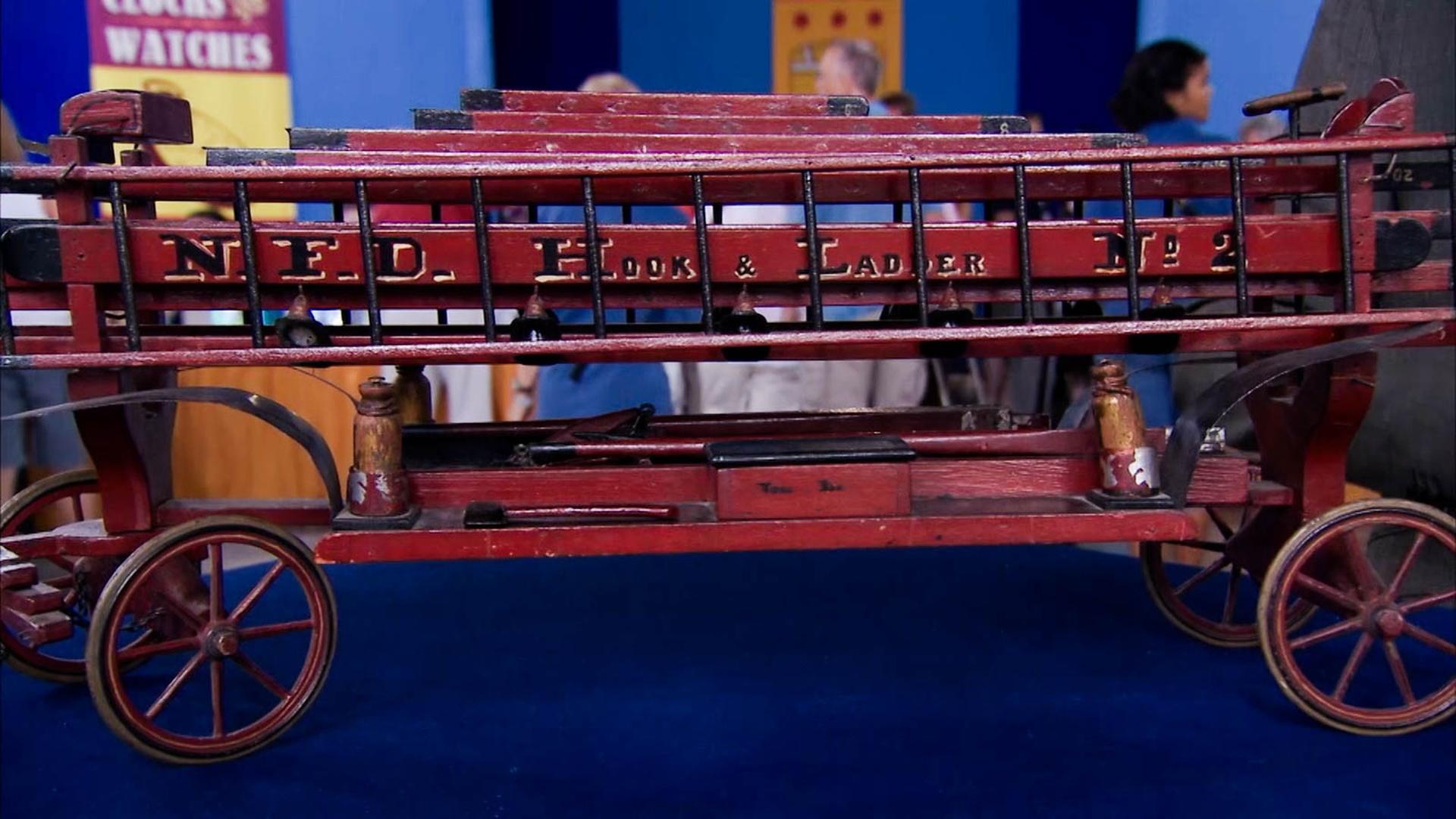 Appraisal: Hook & Ladder Fire Truck Model, ca. 1910 | Antiques Roadshow ...