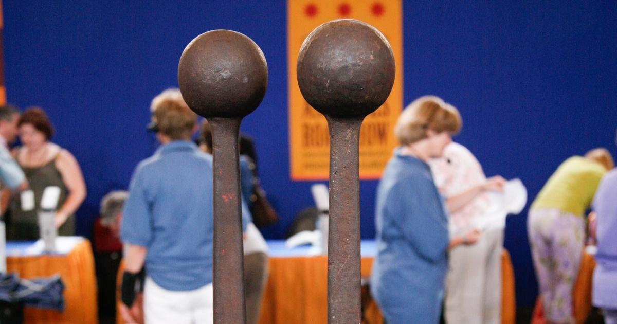 Antiques Roadshow | Appraisal: Gustav Stickley Andirons, ca. 1905 ...