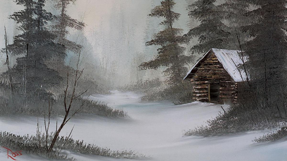 Snowy Moon | The Best of the Joy of Painting with Bob Ross | THIRTEEN ...