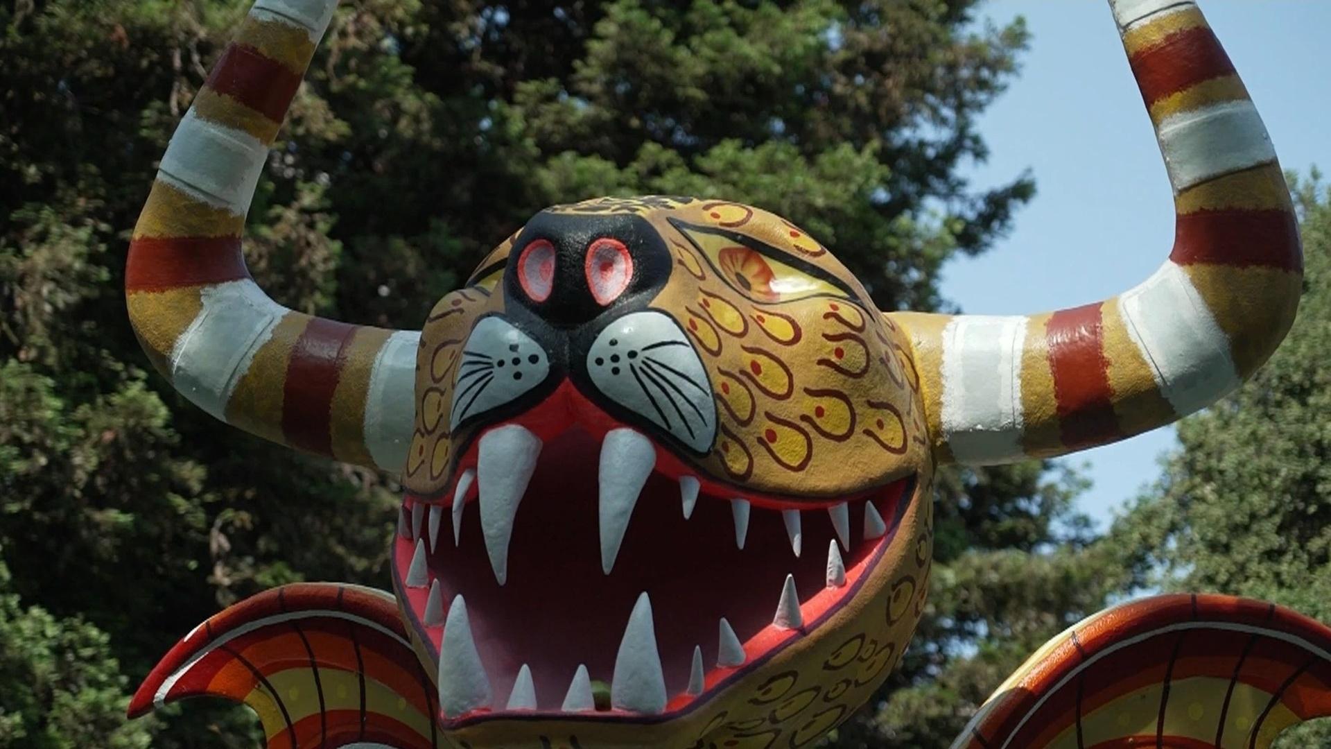 Tour of giant fantastic animals celebrates art of Oaxaca | PBS News ...