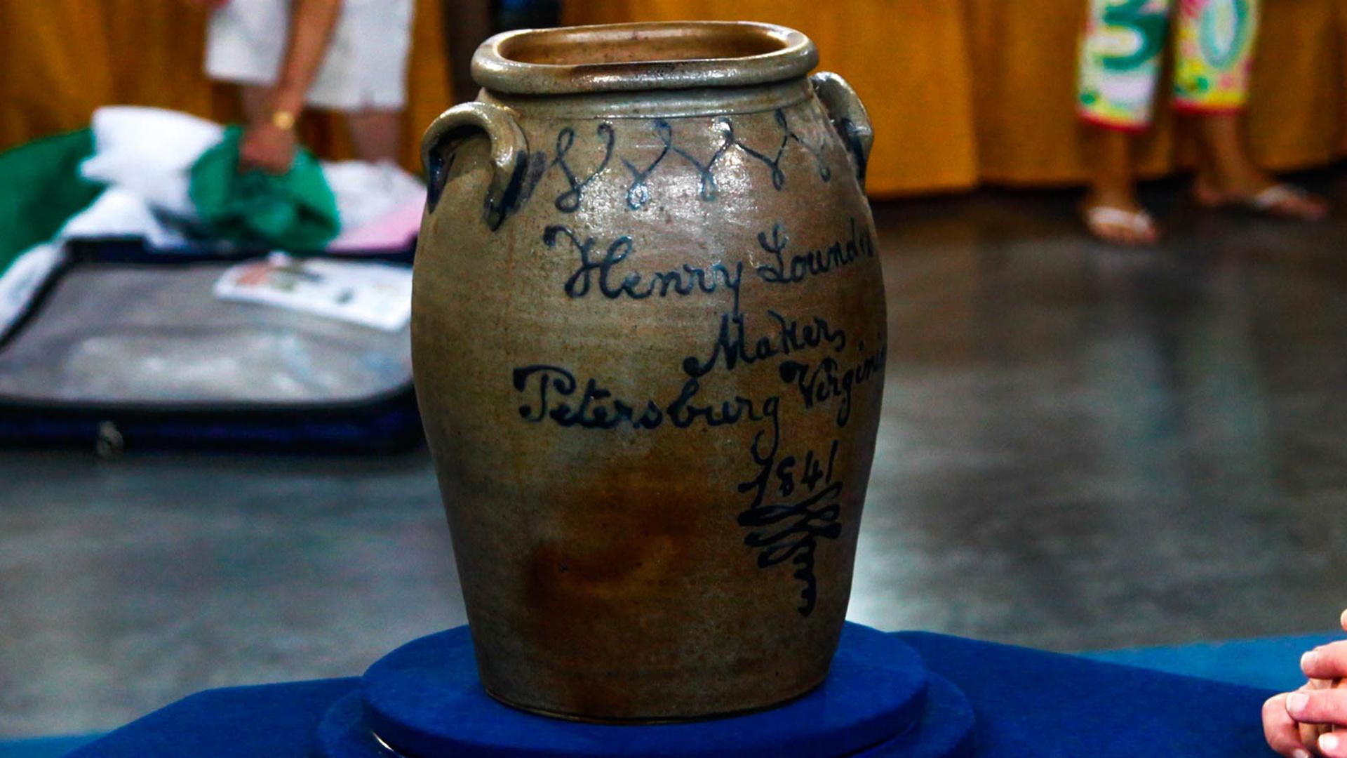 Appraisal: 1841 Henry Lowndes Stoneware Jar | Antiques Roadshow ...