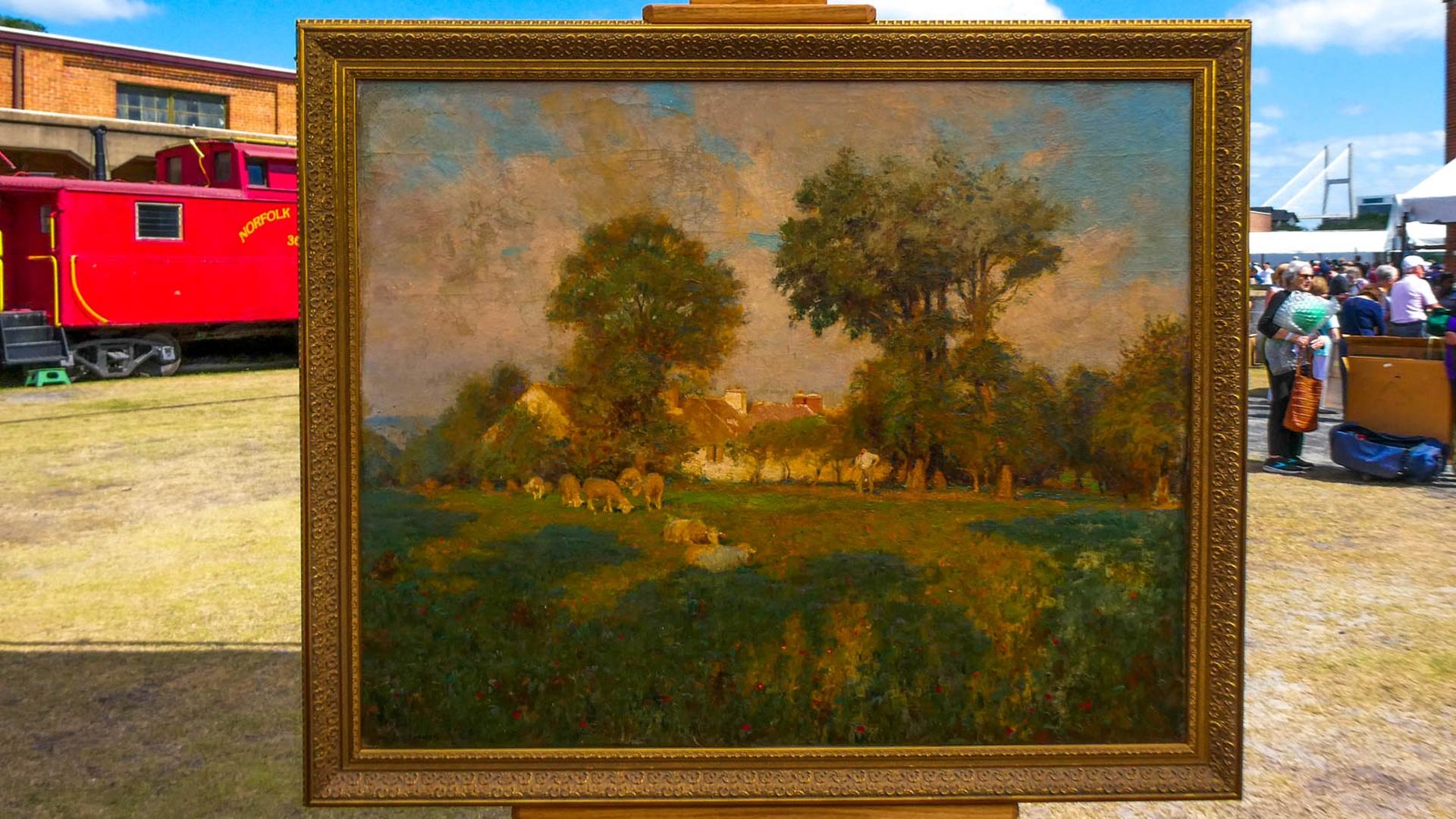 Appraisal: Alexis Jean Fournier Landscape Oil Painting, ca. 1910 ...