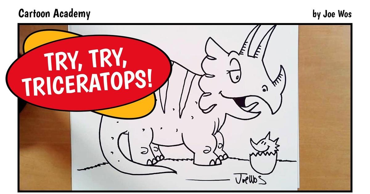 Cartoon Academy | Dinosaurs: Try Try Triceratops | Season 3 | Episode 7 ...
