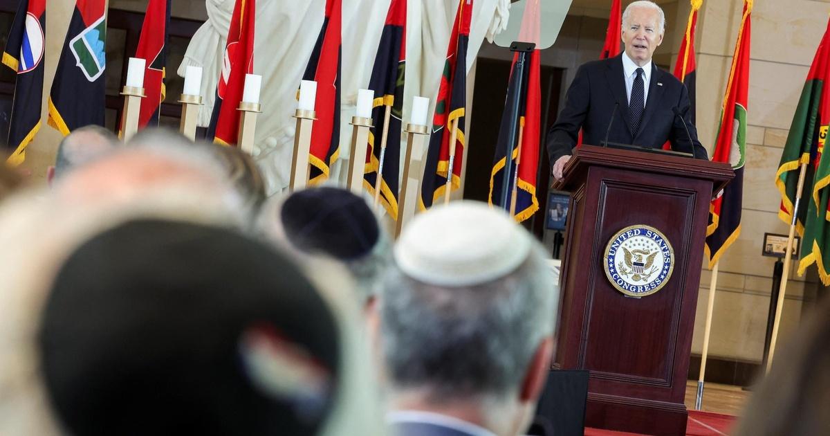 PBS NewsHour | Biden condemns antisemitism in Holocaust remembrance ...