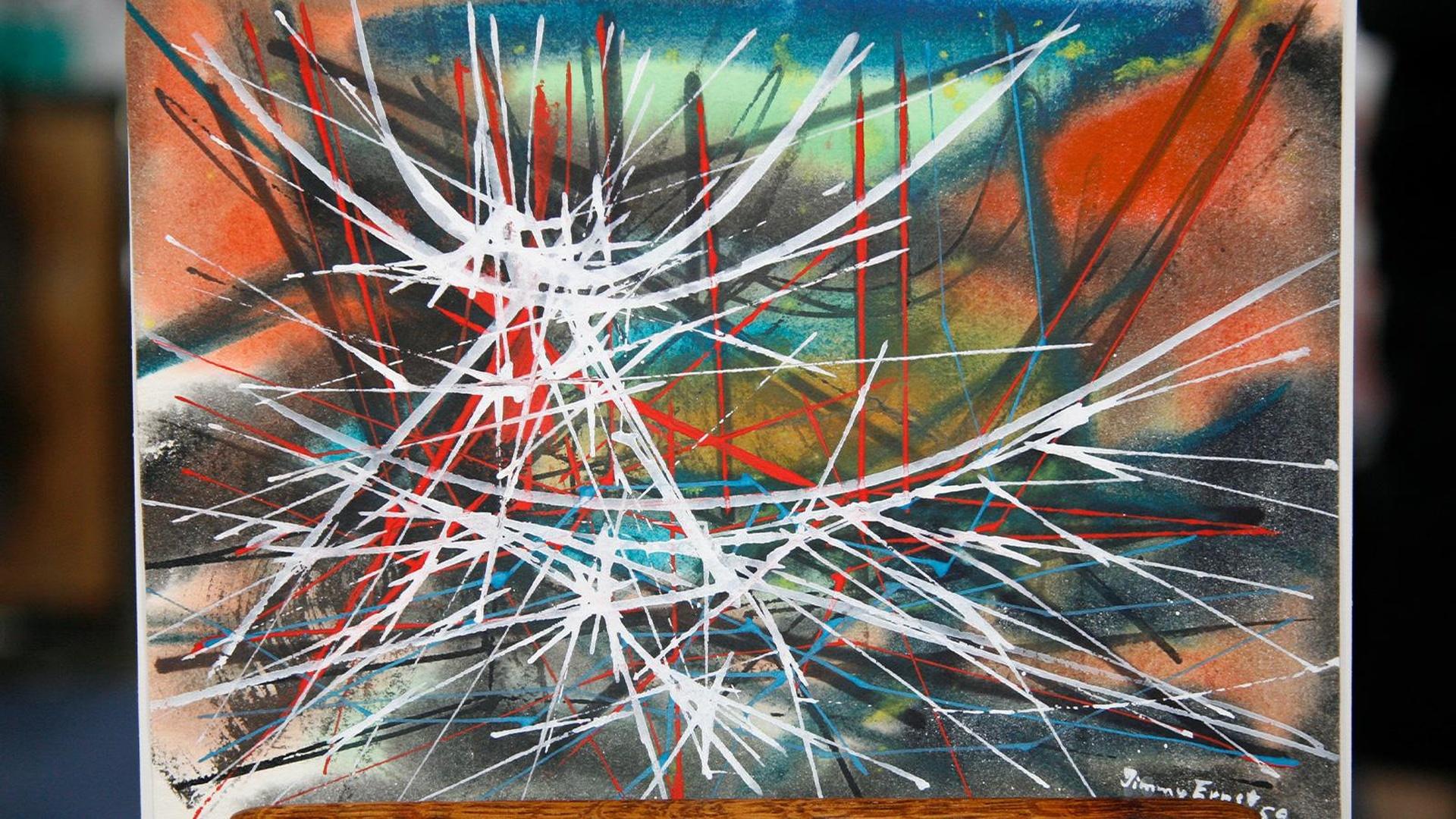 Appraisal: 1959 Jimmy Ernst Watercolor & Gouache Painting | Antiques ...