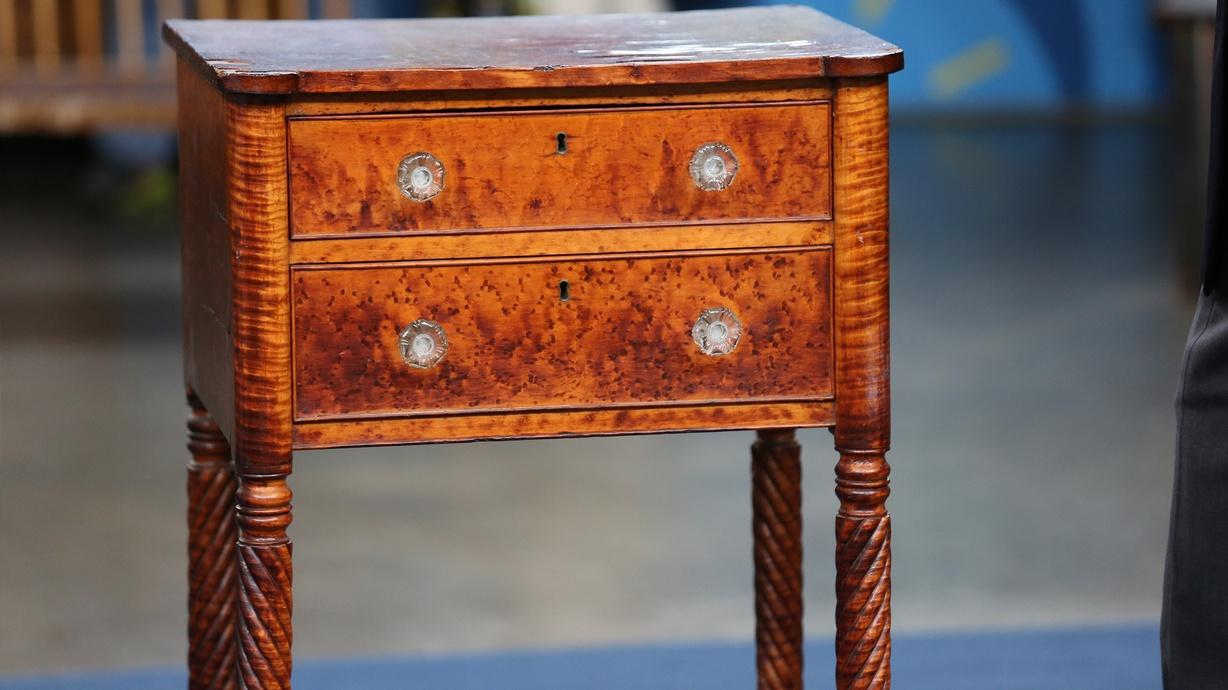 Appraisal: Matthew Egerton Jr. Stand, ca. 1825 | Watch on PBS Wisconsin