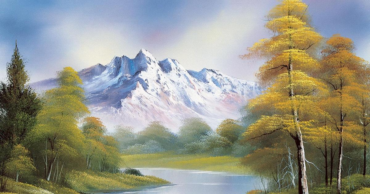 The Best of the Joy of Painting with Bob Ross | Soft Mountain Glow ...