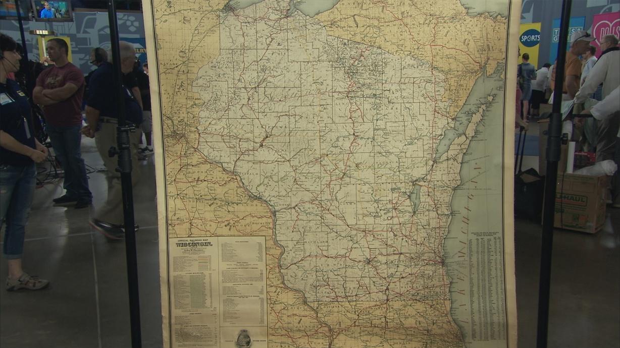 Appraisal: 1904 Official Railroad Map of Wisconsin | Watch on PBS Wisconsin