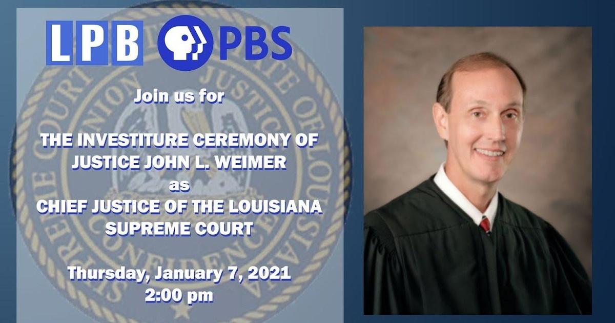 Newsmakers | 01/07/21 - Investiture of Cheif Justice John L. Weimer ...