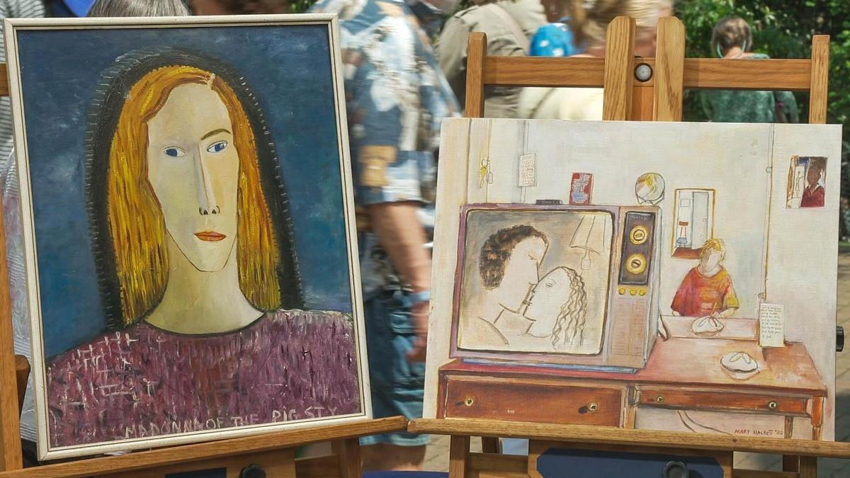 Appraisal: Mary Hackett Oil Paintings, ca. 1980 | Antiques Roadshow ...