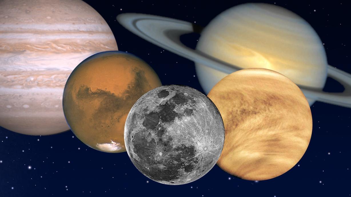A Mars, Venus, Saturn, Moon Meetup! | January 6 - January 12 | Watch ...
