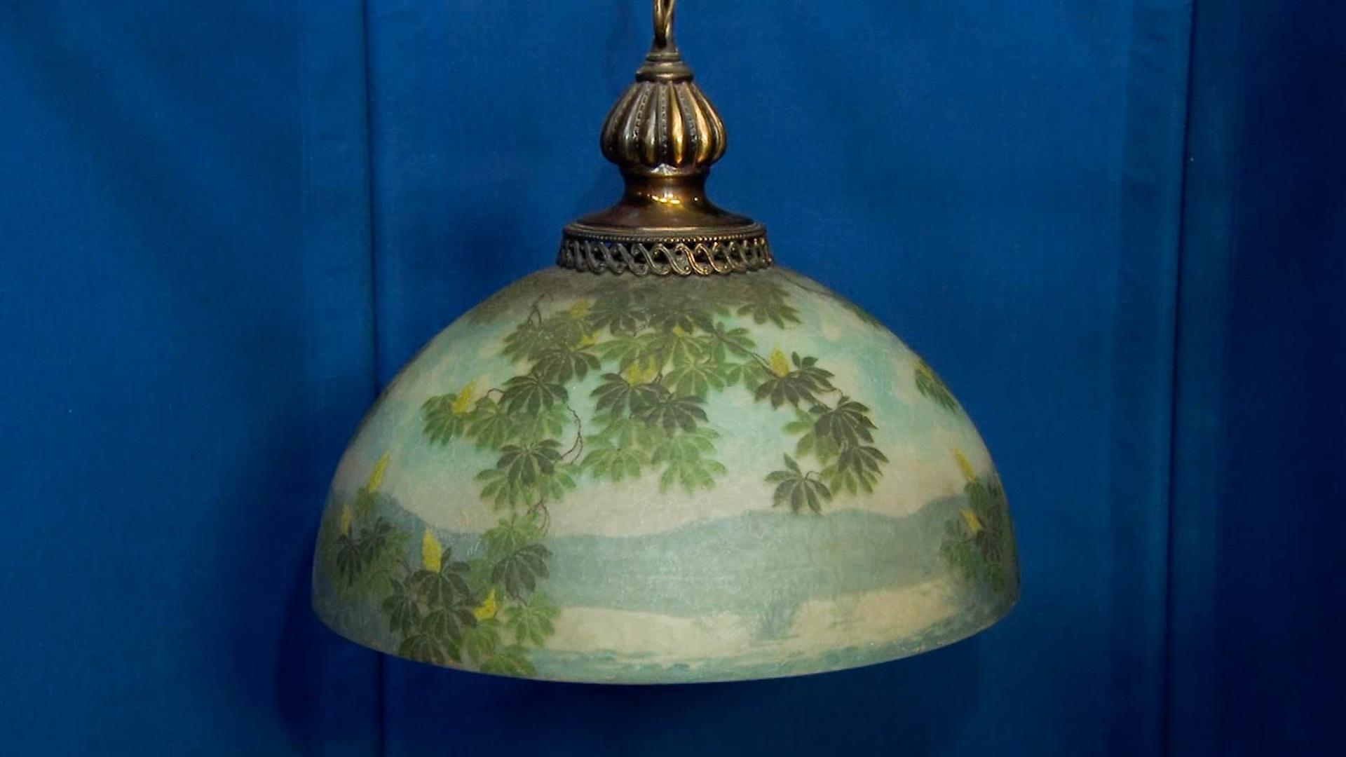 Appraisal: Reverse-painted Handel Shade, ca. 1920 | Antiques Roadshow ...