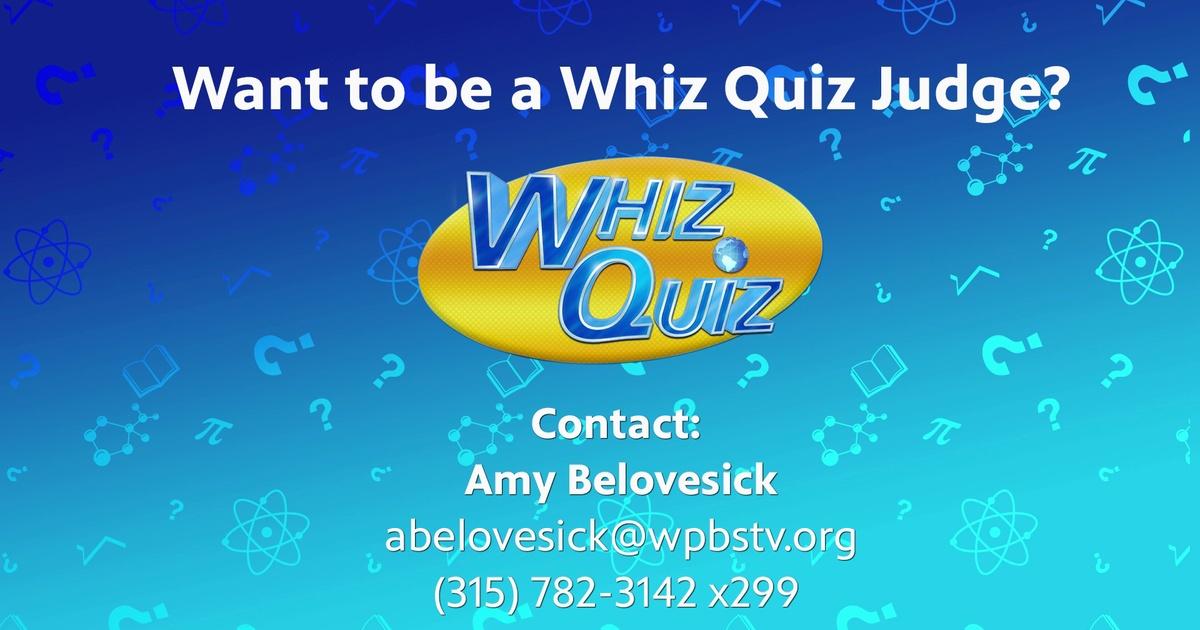 Getting to Know WPBS | Whiz Quiz Judges | PBS