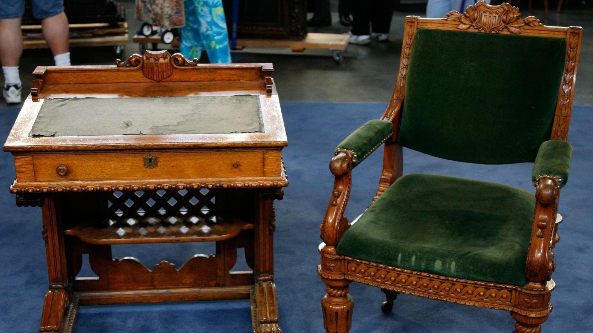 Appraisal: Congressional Desk and Chair, ca. 1857 | Antiques Roadshow ...