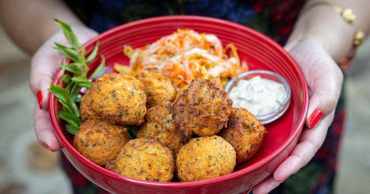 The Key Ingredient | Gato Pima with Spiced Yogurt Sauce and Pikliz ...