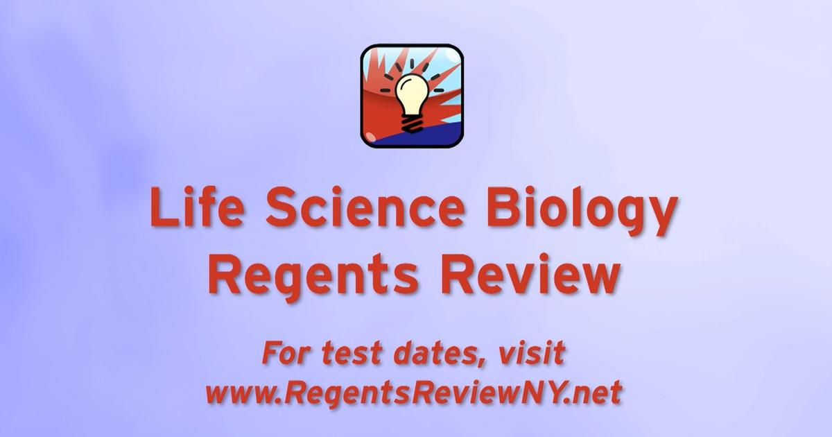 Regents Review | Life Science Biology Regents Review 2025 | Season 2025 ...
