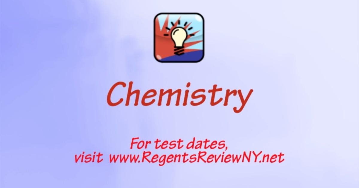 Regents Review | Chemistry | Season 2017 | Episode 5 | PBS