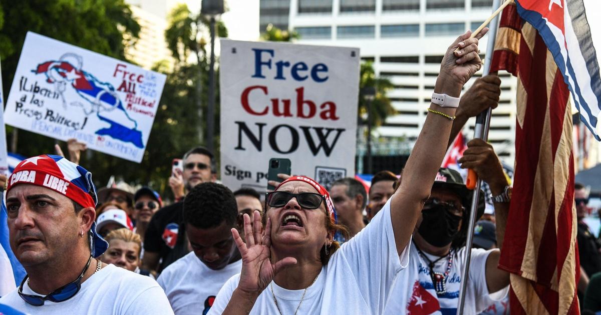 PBS News Hour | Cuban protests find youth allies in Little Havana ...