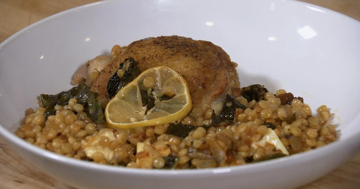 America's Heartland | Lemon Couscous Chicken – Farm to Fork with Sharon ...