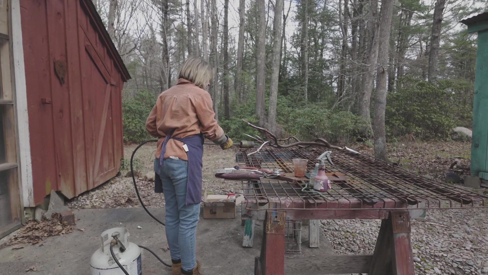 Exiled artist transforms nature into works of art | PBS News Hour ...