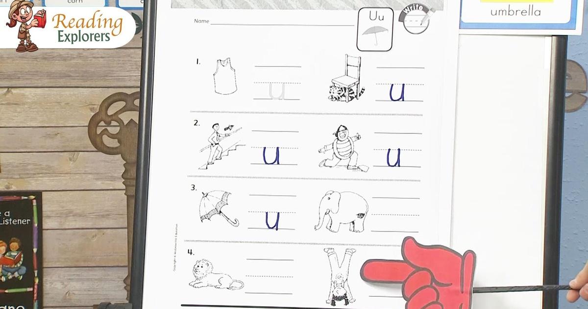 Reading Explorers | K-304: Rhyming Words, Sight Words & The Letter U ...