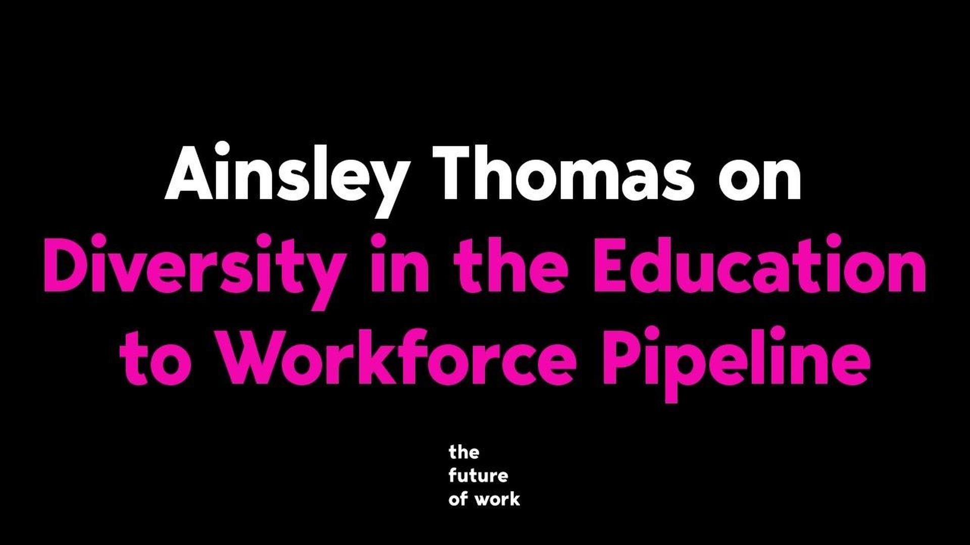 Ainsley Thomas on Diversity and Education | The Future of Work | NJ PBS