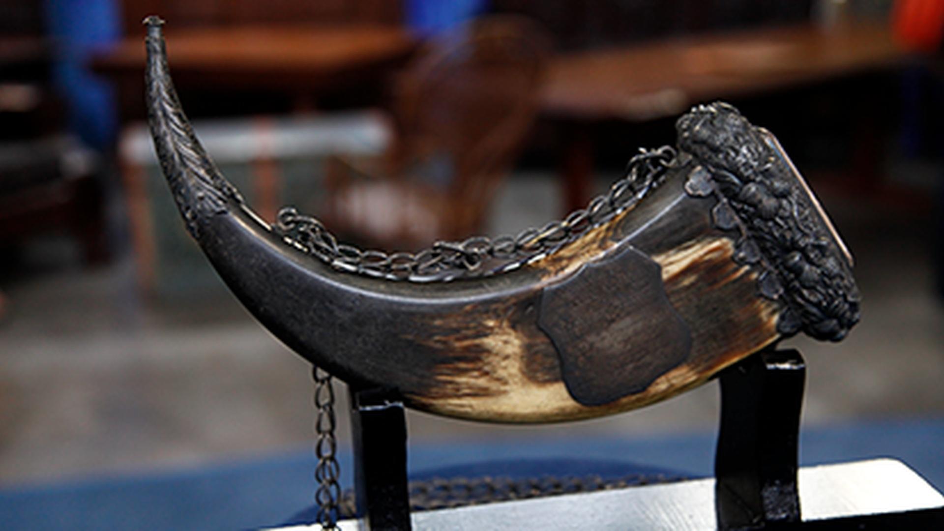 Appraisal: 1849 Prince Albert Presentation Horn | Antiques Roadshow ...