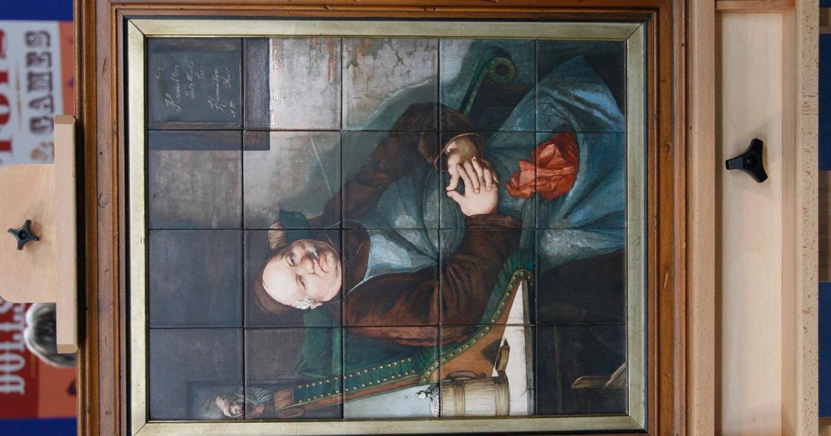 Antiques Roadshow | Appraisal: 19th-Century Adolph Metzner Painted Tile ...