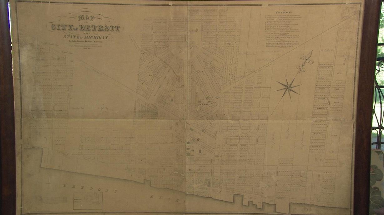 Appraisal: 1835 John Farmer "City of Detroit" Map | Watch on PBS Wisconsin