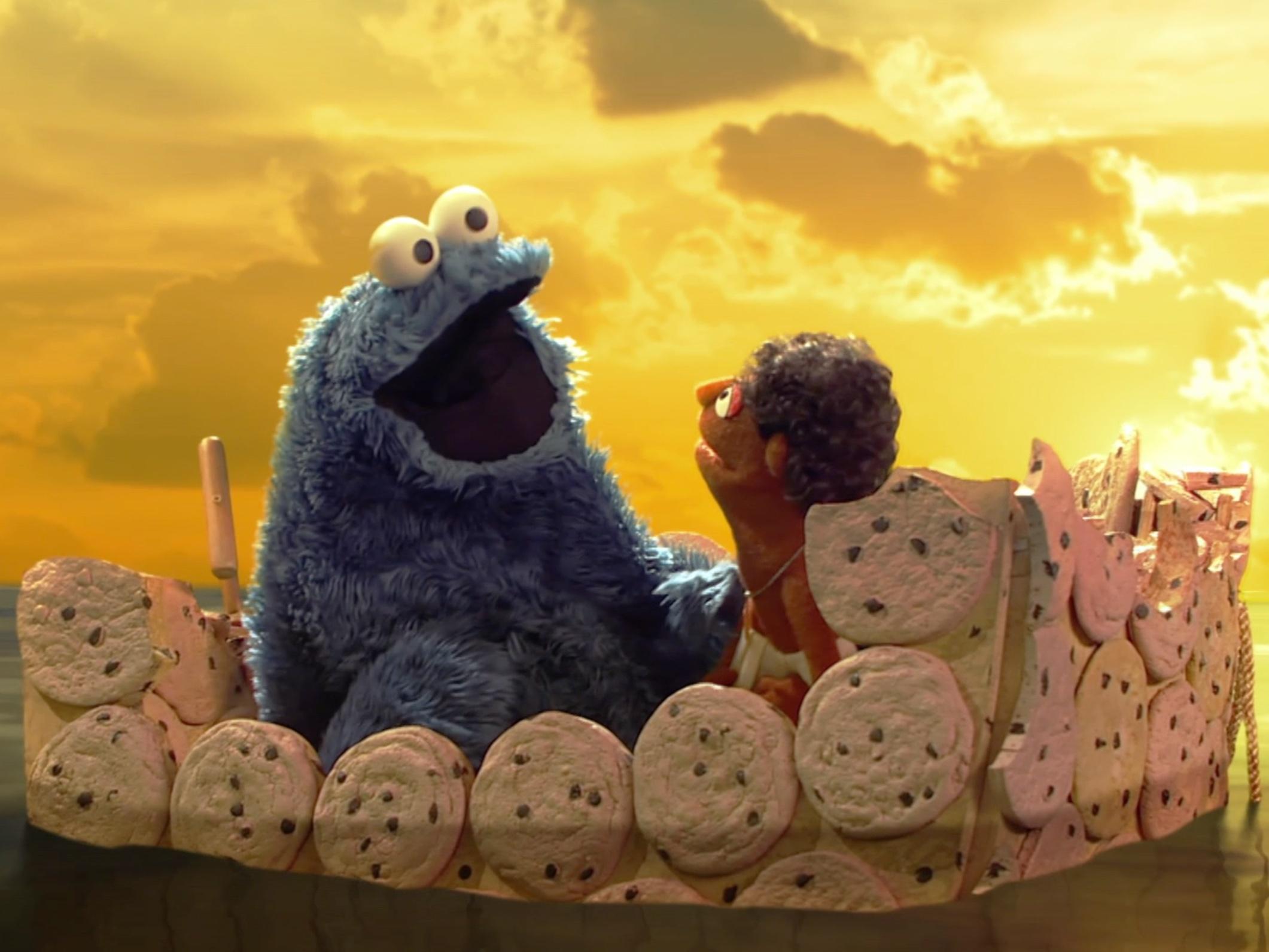 Cookie Monster Eating Cookies