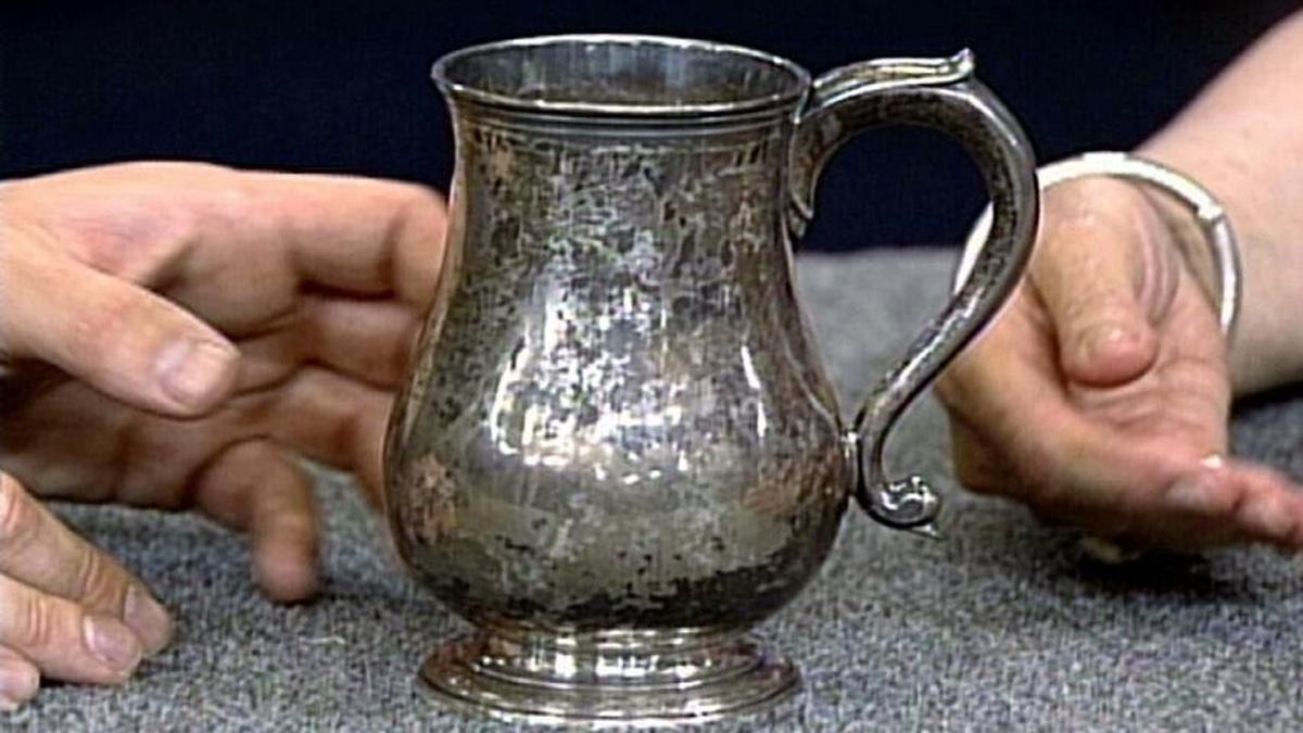 Appraisal: Colonial Silver Mug by Jacob Hurd | Antiques Roadshow ...