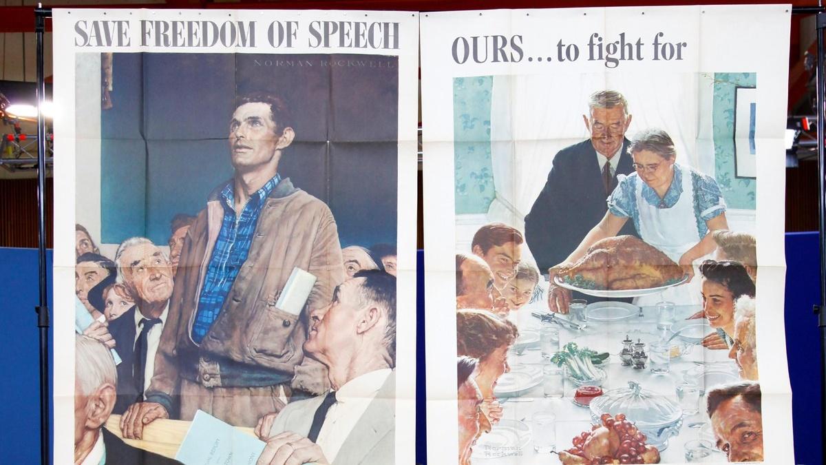 Appraisal: 1943 Norman Rockwell "The Four Freedoms" Posters | Antiques ...