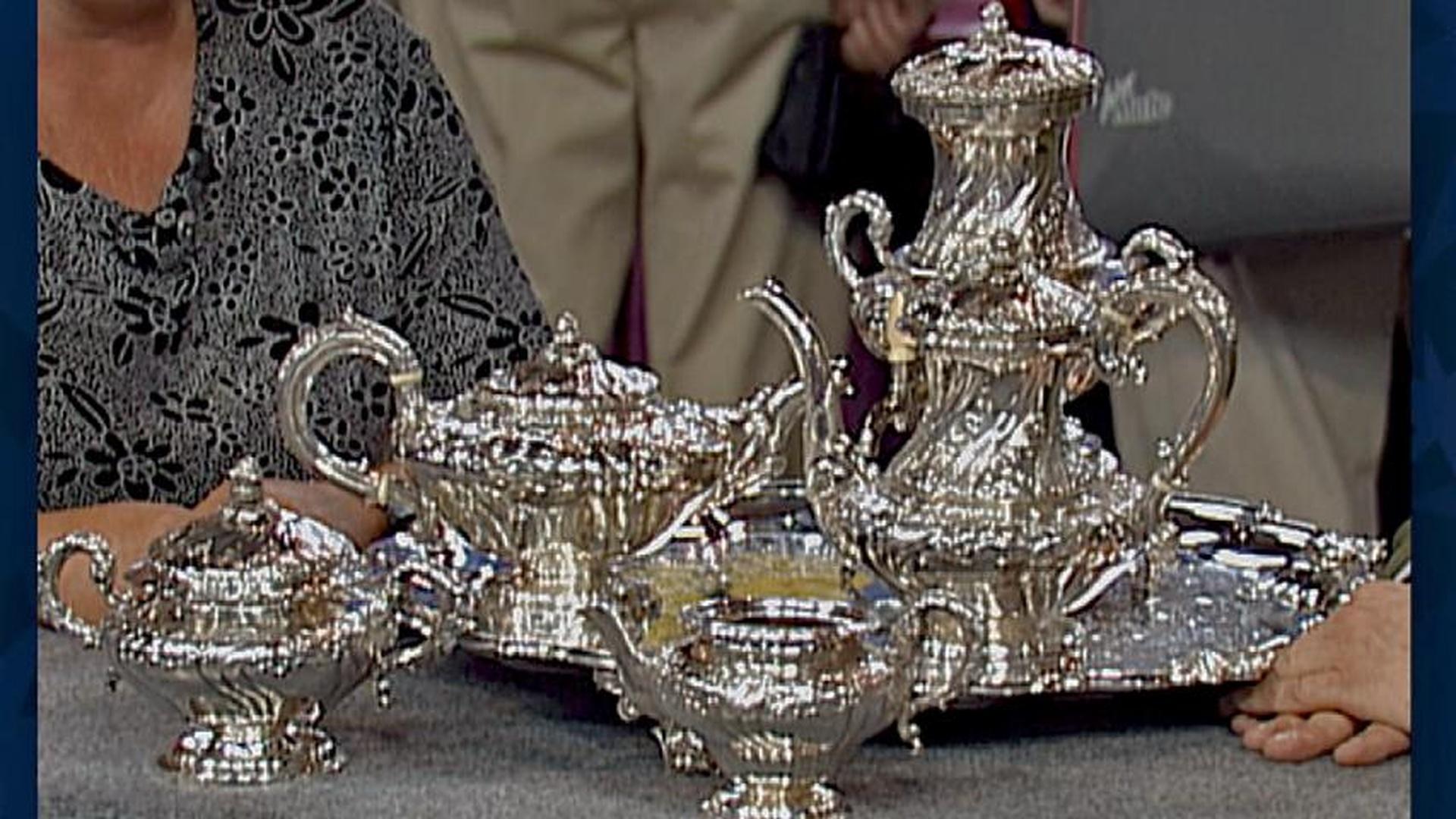 Appraisal: Indian Colonial Silver Tea Service | Antiques Roadshow ...