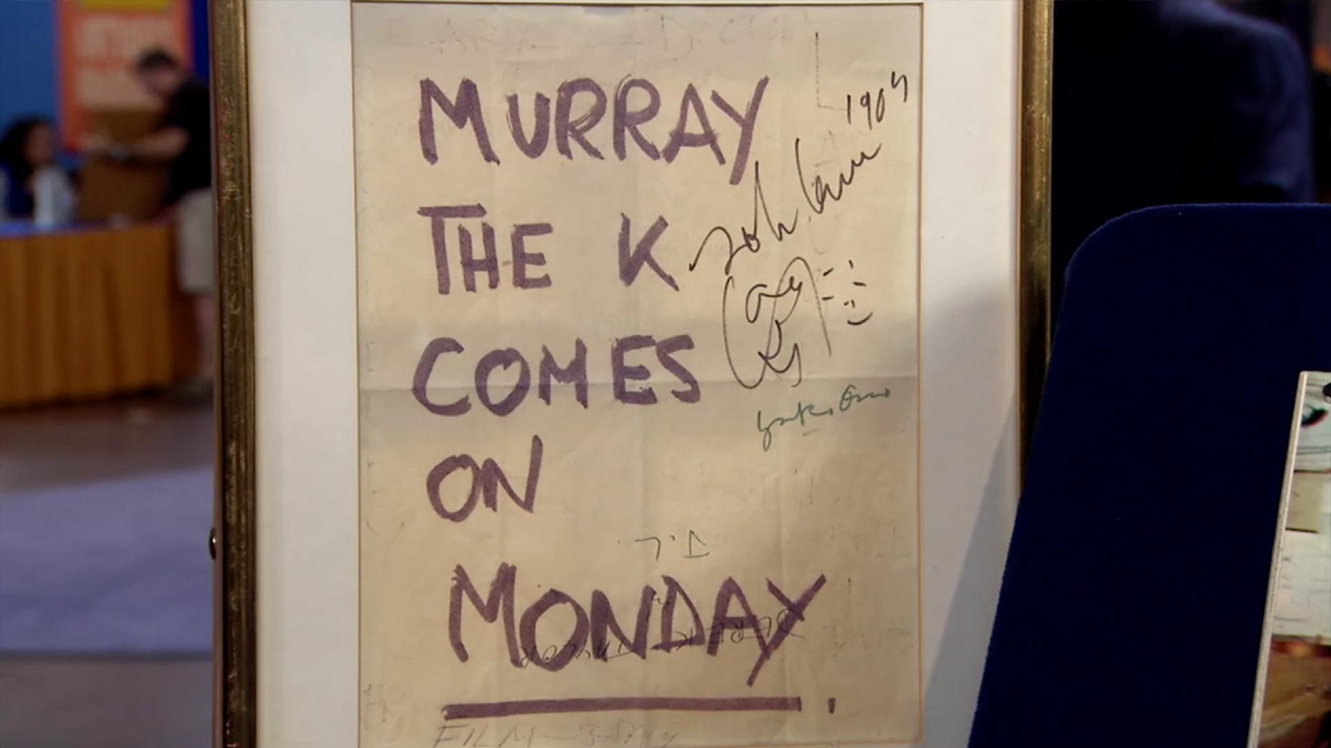 Appraisal: 1969 "Bed In" Sign | Antiques Roadshow | ALL ARTS