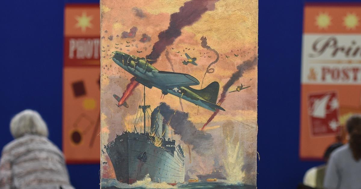 Appraisal: 1944 Frederick Blakeslee "Battle Birds" Oil | Season 19 ...