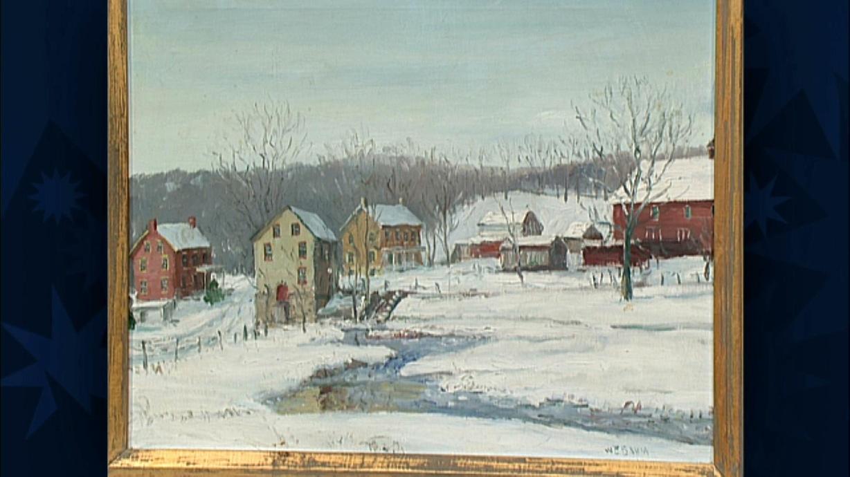 Appraisal: 1955 Walter Baum Painting | Watch on PBS Wisconsin